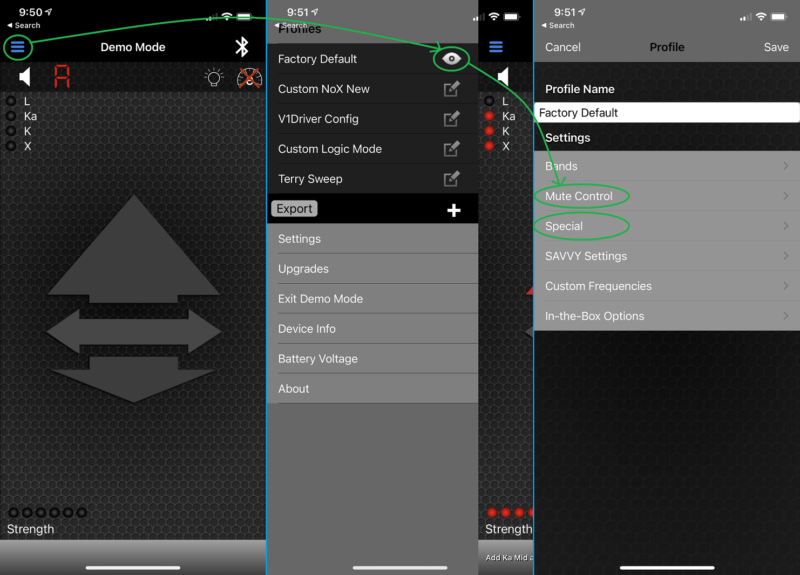V1 Connection Settings Gen2 | V1Driver